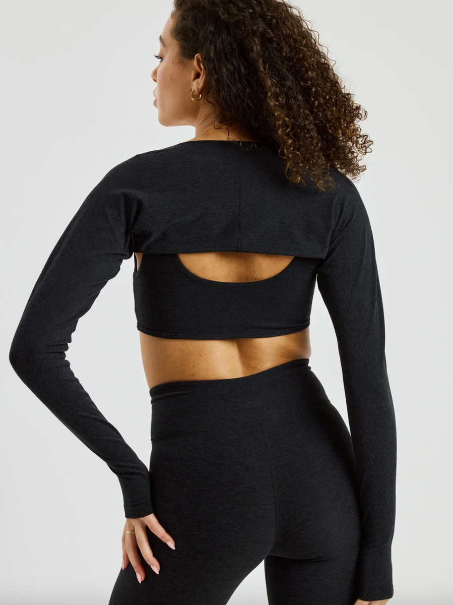 Year of Ours Stretch Shrug - Heather Black – TransformColorado